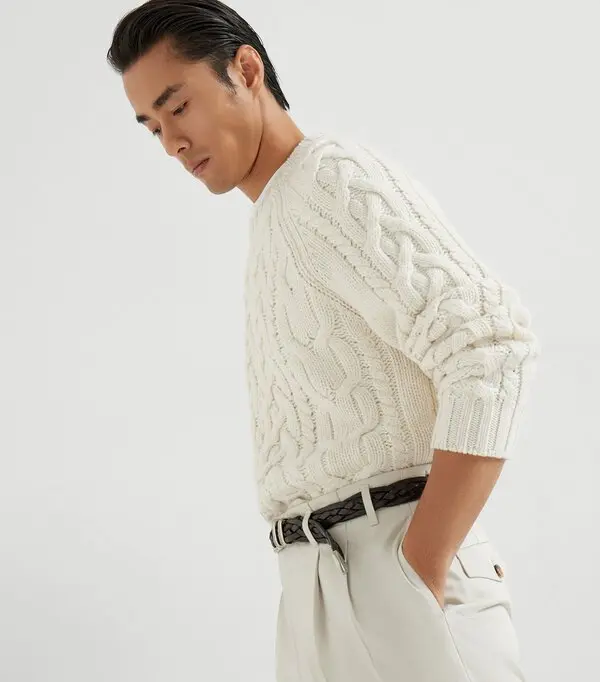 Brunello Cucinelli Cashmere Cable-knit Sweater