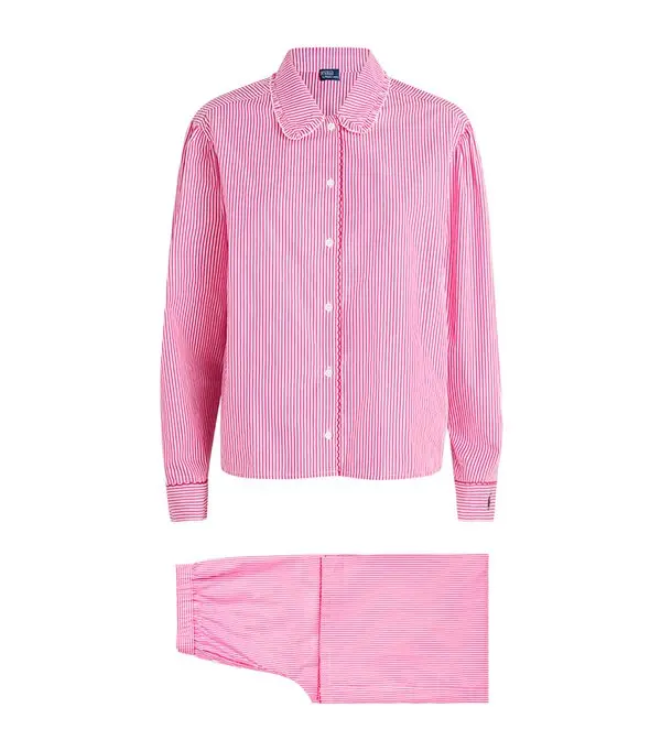 Polo Ralph Lauren Cotton Stripe Pyjama Set - Pink