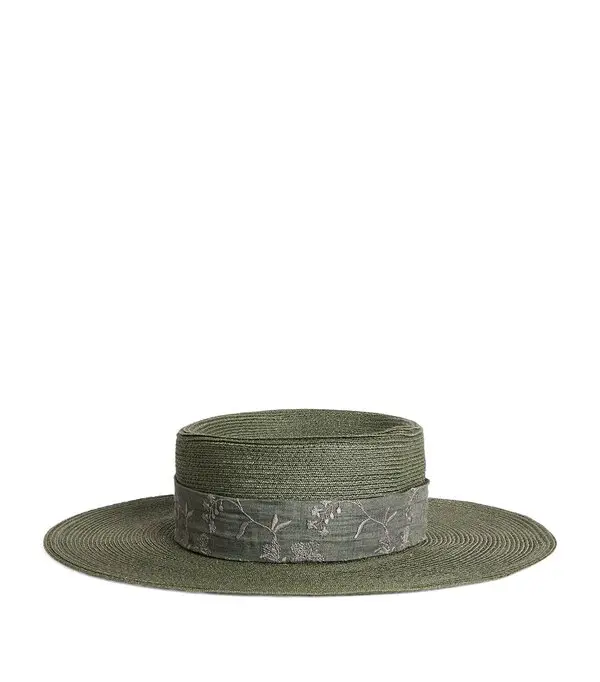 Eleventy Linen Hat - Green