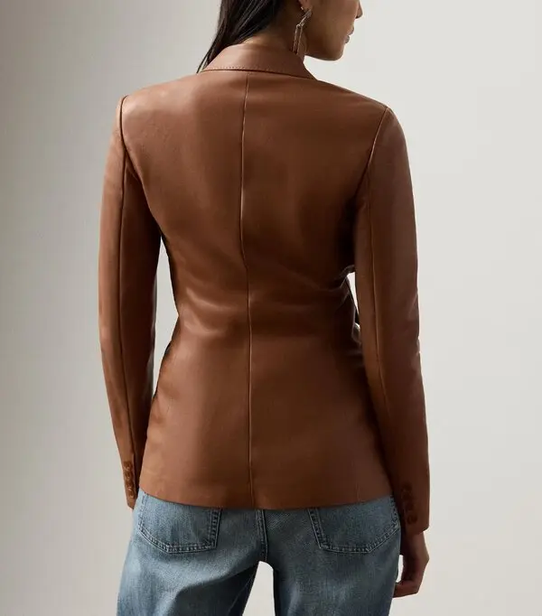Ralph Lauren Parker Leather Blazer