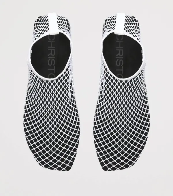 Christopher Esber Mesh Water Ballet Flats - White