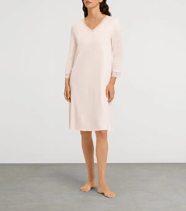 Hanro Cotton Moments Nightdress - Neutral