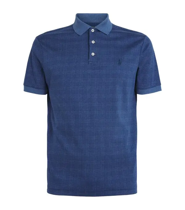 Polo Ralph Lauren Cotton Glen Plaid Polo Shirt - Blue