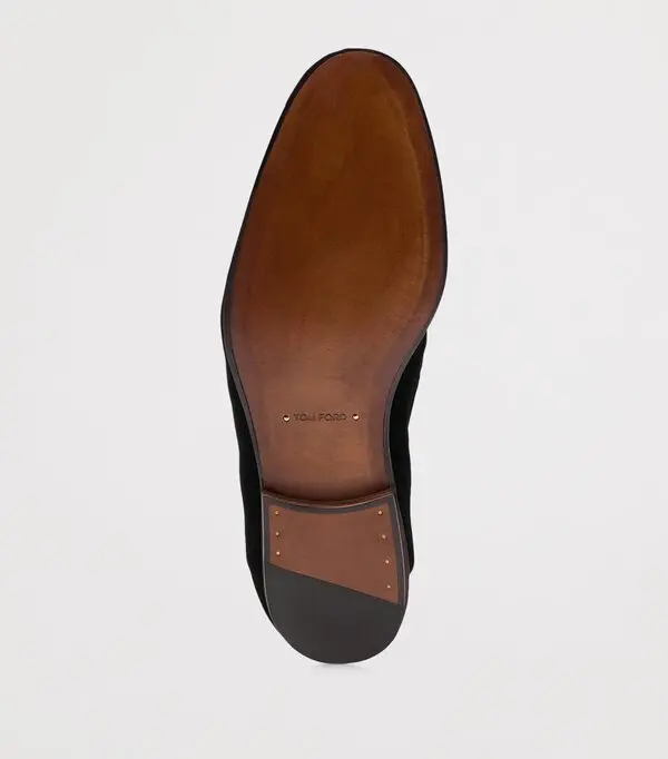 TOM FORD Velvet Loafers - Black