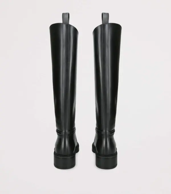 STUART WEITZMAN Leather Celia Riding Boots - Black