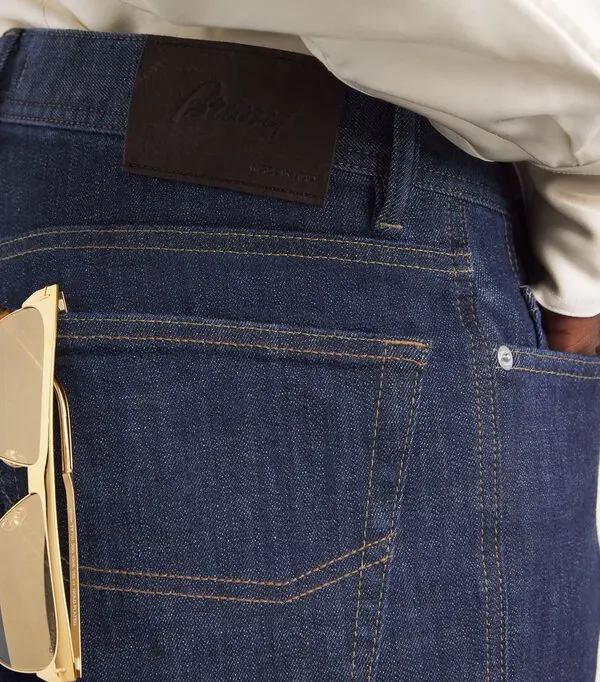Brioni Organic Denim Meribel Straight Jeans