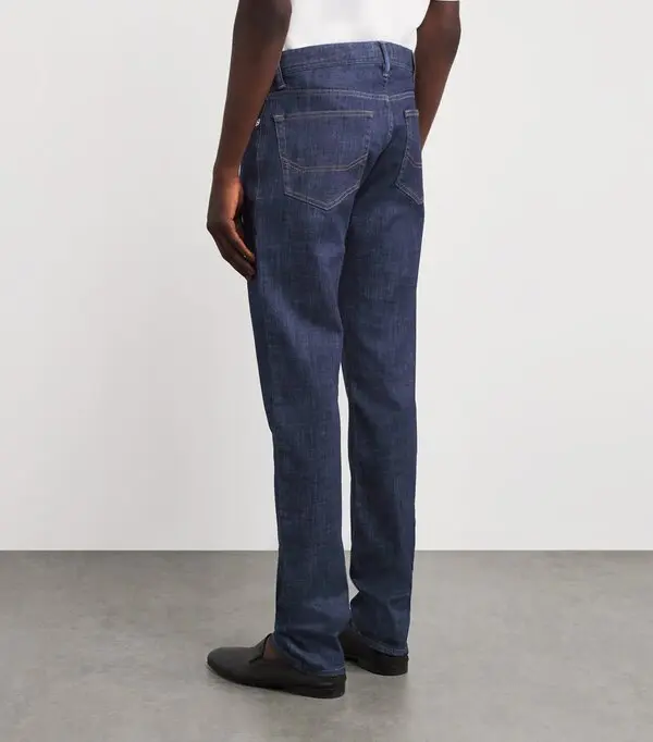 Brioni Organic Denim Meribel Straight Jeans - Blue