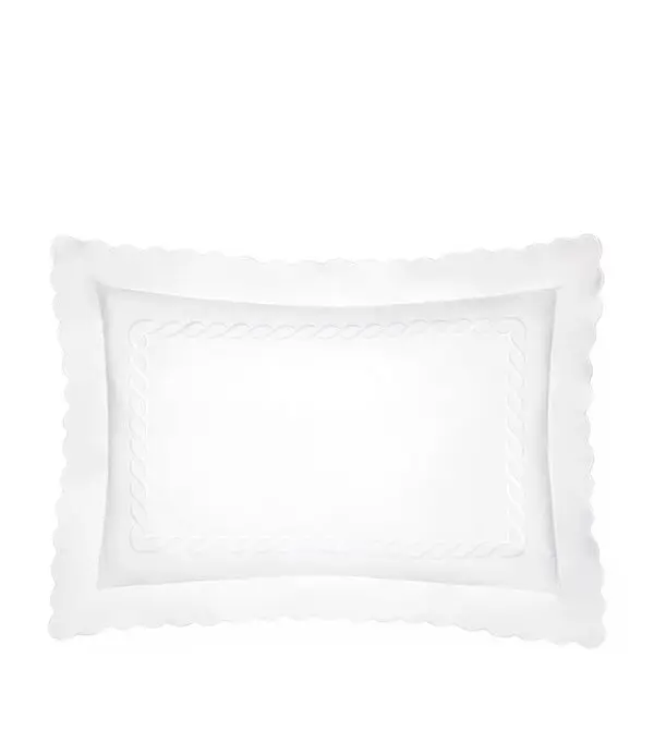 PRATESI Treccia Oxford Pillowcase - White