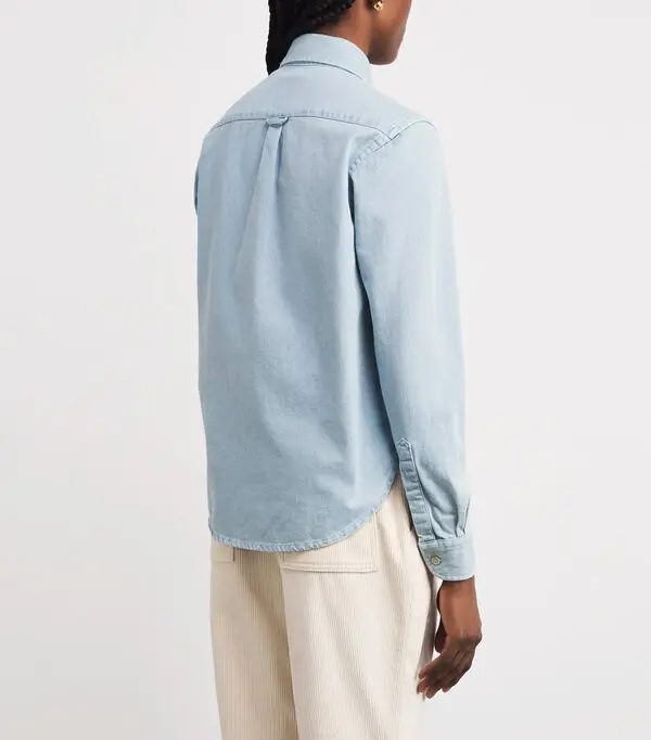 WITH NOTHING UNDERNEATH Denim Classic Shirt - Blue
