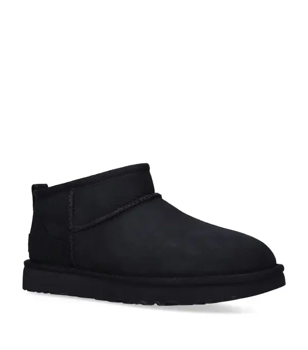 UGG Suede Ultra Mini Boots - Black