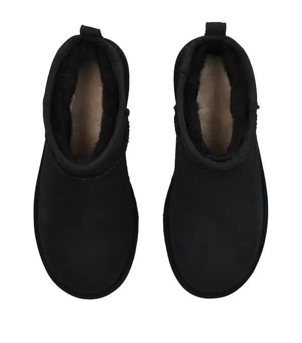 UGG Suede Ultra Mini Boots - Black