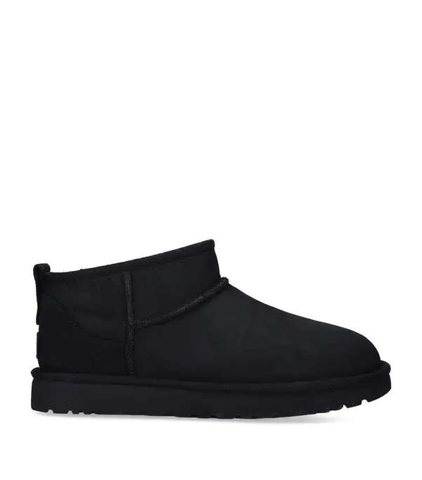 UGG Suede Ultra Mini Boots - Black