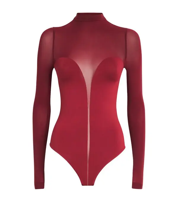 Wolford High-neck Bustier Bodysuit