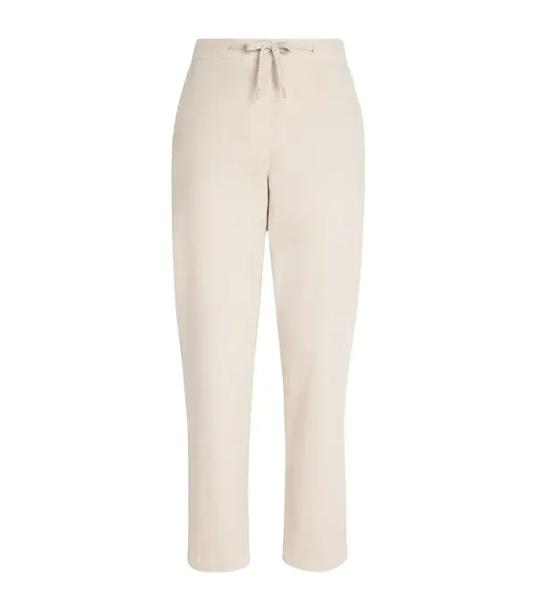 Eleventy Cotton-blend Drawstring Trousers