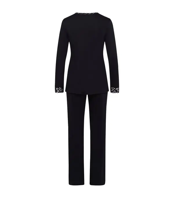 Hanro Cotton Moments Pyjama Set - Black