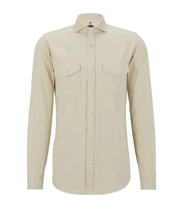 BOSS Denim Shirt - Beige
