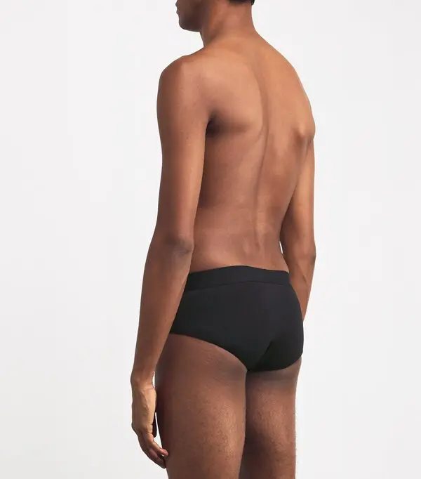 BOSS Stretch-cotton Logo Briefs