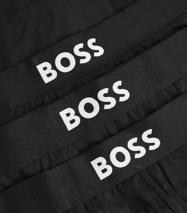 BOSS Stretch-cotton Logo Briefs