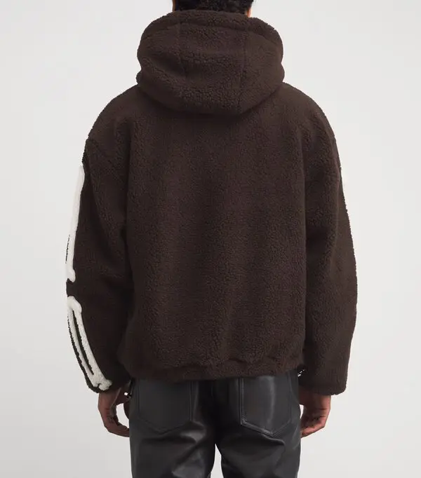 Amiri Fleece Bones Hooded Jacket