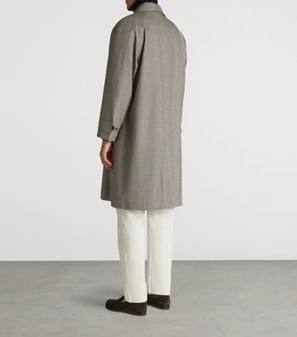 Dunhill Cotton-silk Raglan Sleeve Overcoat