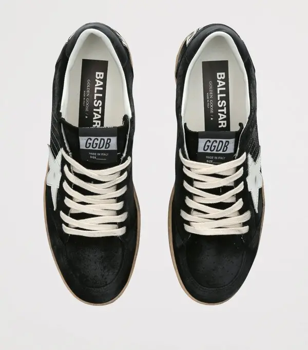 GOLDEN GOOSE Ball Star Suede Sneakers - Black