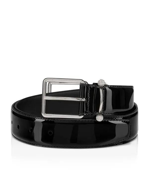CHRISTIAN LOUBOUTIN Chambeliss Leather Belt - Red