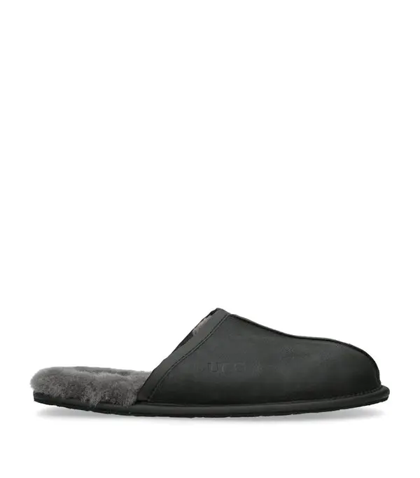 UGG Suede Scuff Slippers - Black