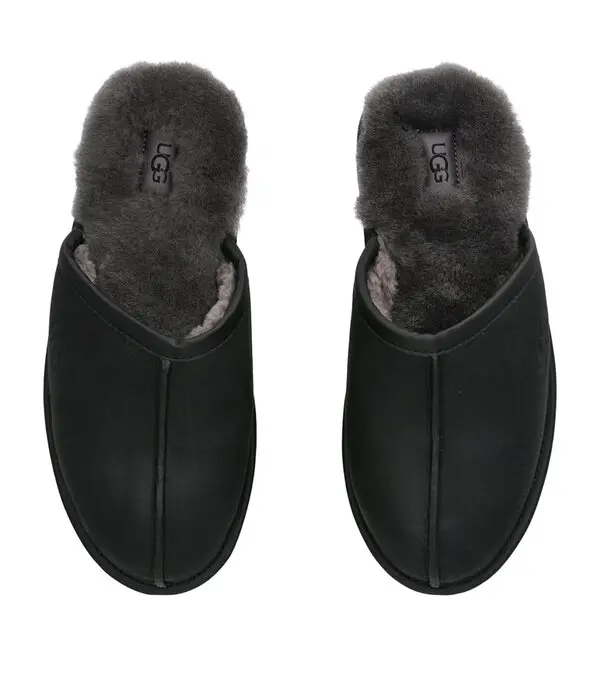 UGG Suede Scuff Slippers - Black
