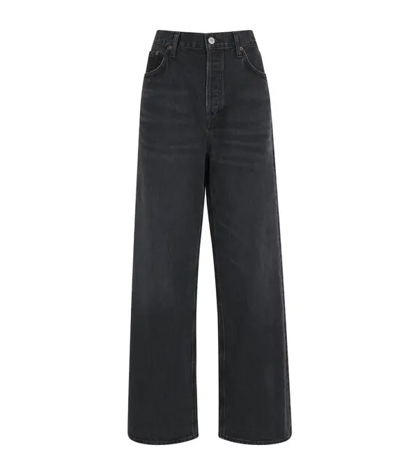 AGOLDE The Low-slung Baggy Jeans - Black