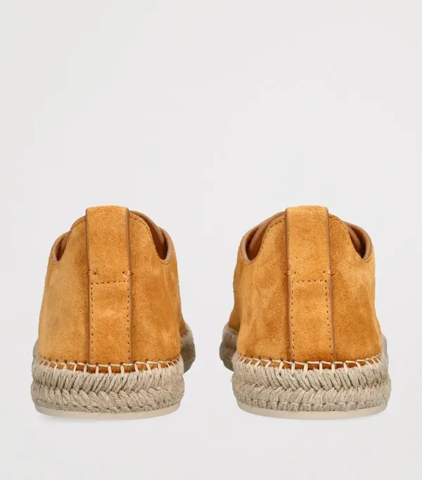 Zegna Suede Triple Stitch Espadrilles
