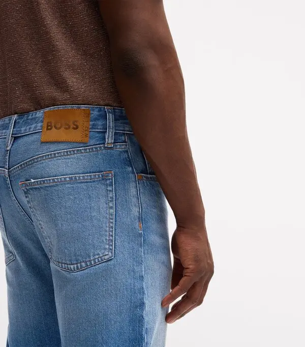 BOSS Stretch-cotton Straight Jeans