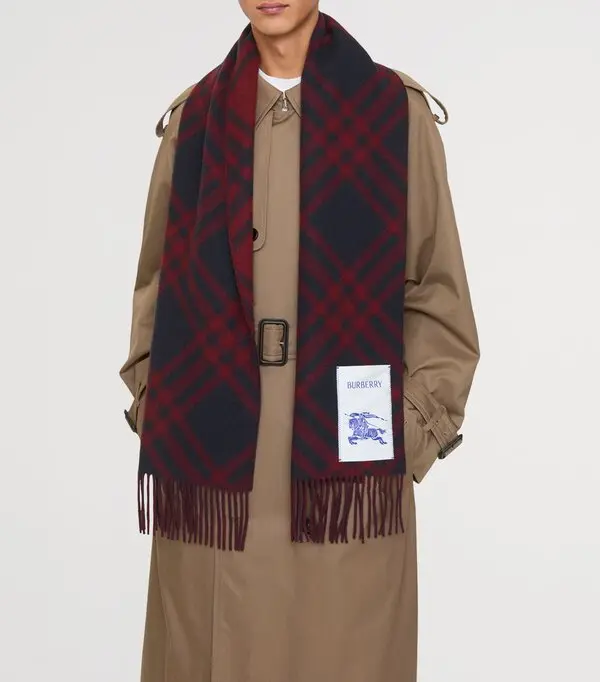 Burberry Cashmere Check Scarf