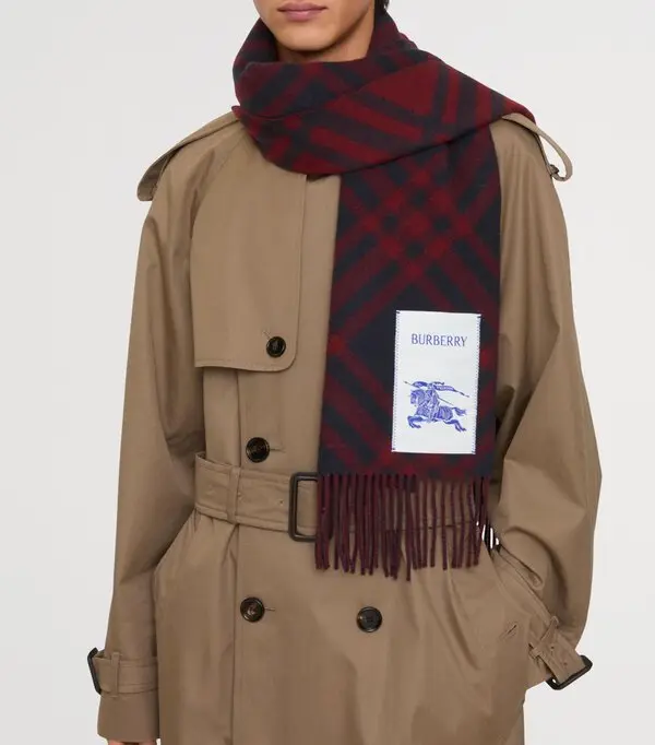 Burberry Cashmere Check Scarf
