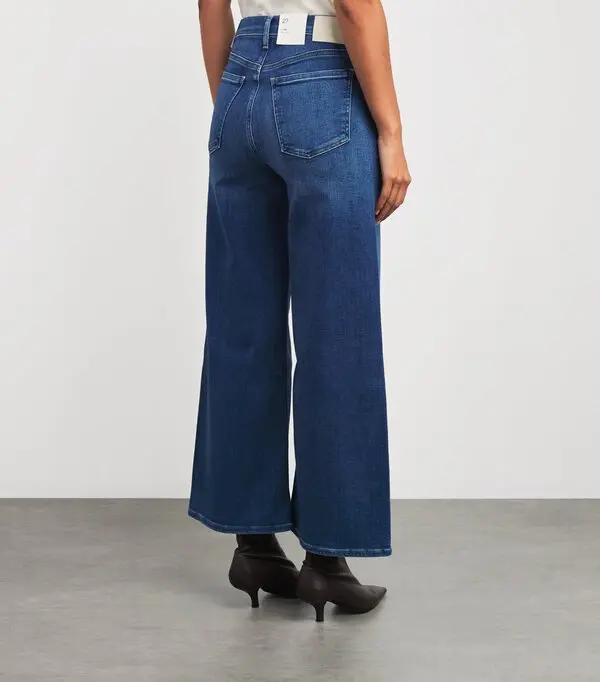 Citizens Of Humanity Cropped Lyra Wide-leg Jeans - Blue