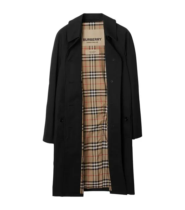 Burberry Gabardine Camden Car Coat - Black