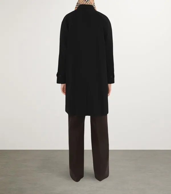 Burberry Gabardine Camden Car Coat - Black