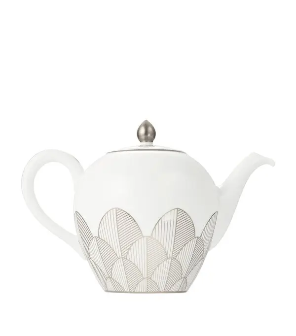 Christofle Porcelain Malmaison Teapot - White