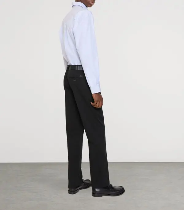 Burberry Cotton Twill Slim Chinos - Black