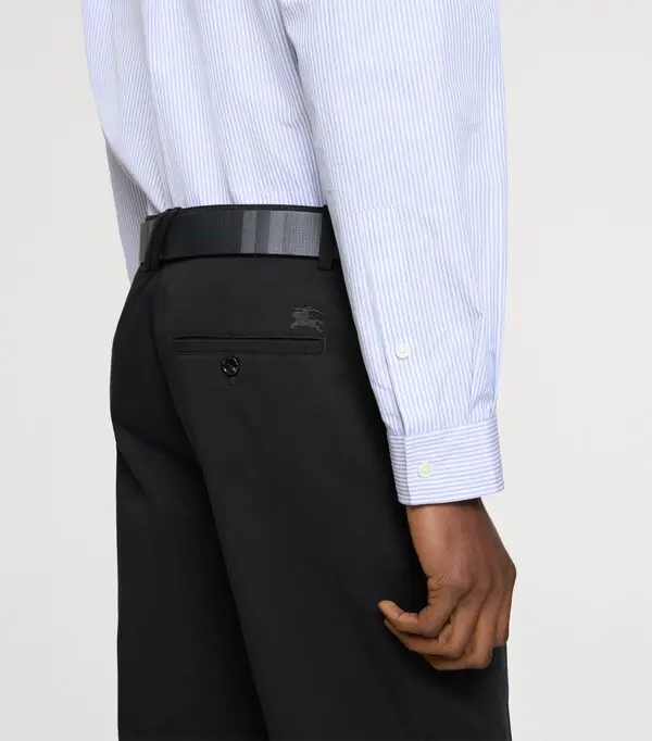 Burberry Cotton Twill Slim Chinos - Black