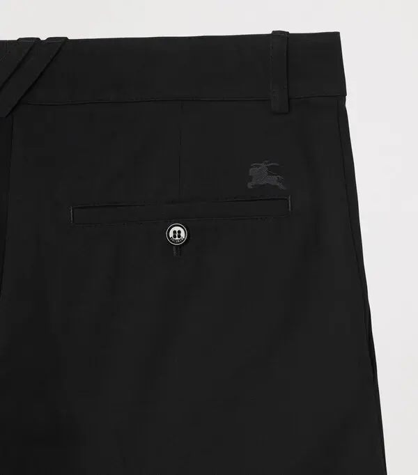 Burberry Cotton Twill Slim Chinos - Black