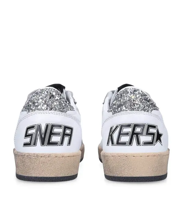 GOLDEN GOOSE Leather Ball Star Sneakers - White