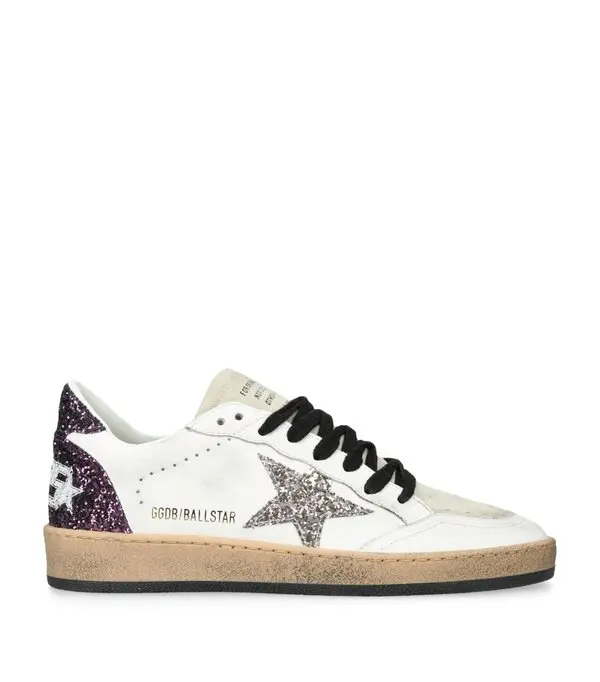 GOLDEN GOOSE Ballstar Suede Sneakers - White