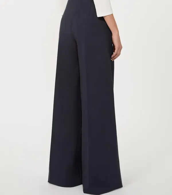 Max Mara Jersey Wide-leg Trousers - Blue