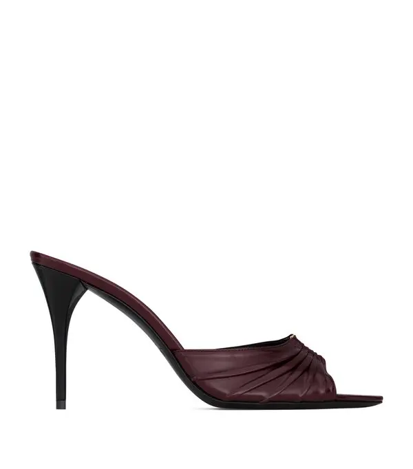 Saint Laurent Leather Babylone Mules