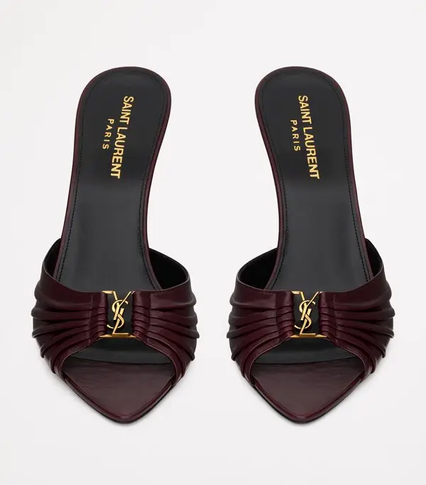 Saint Laurent Leather Babylone Mules