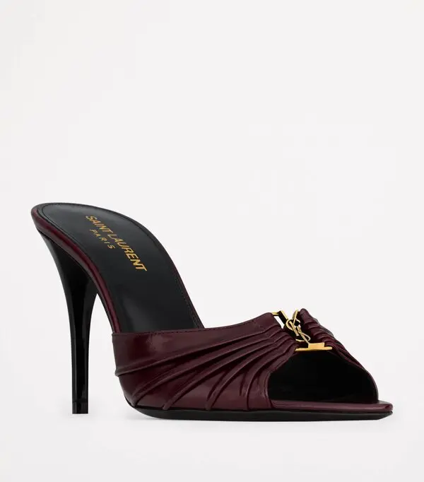 Saint Laurent Leather Babylone Mules