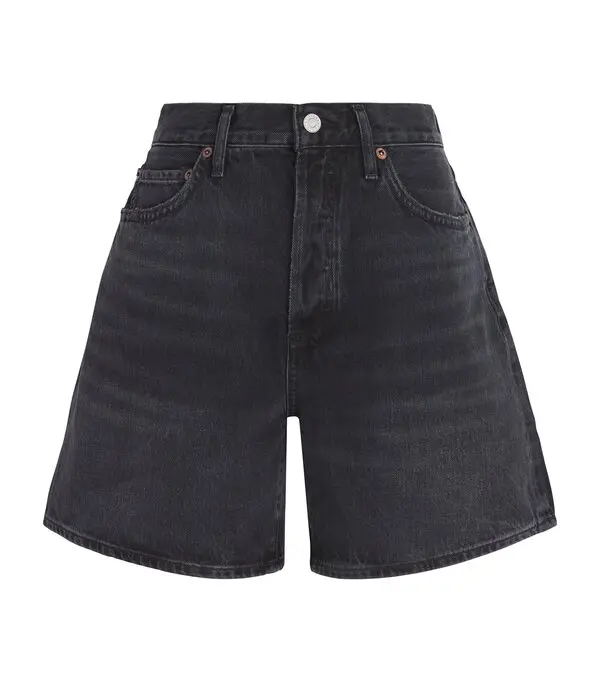 AGOLDE Dame Wide-leg Denim Shorts