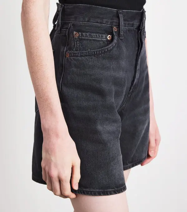 AGOLDE Dame Wide-leg Denim Shorts