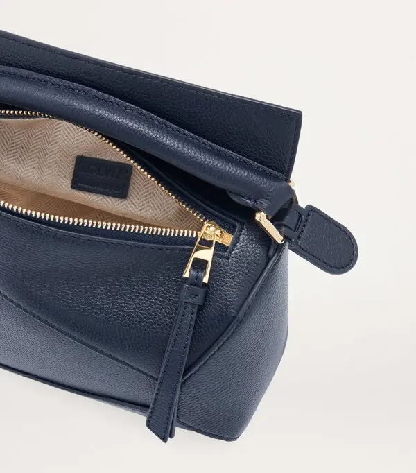 Loewe Mini Leather Puzzle Edge Top Handle Bag