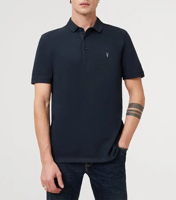 ALLSAINTS Organic Cotton Reform Polo Shirt - Blue